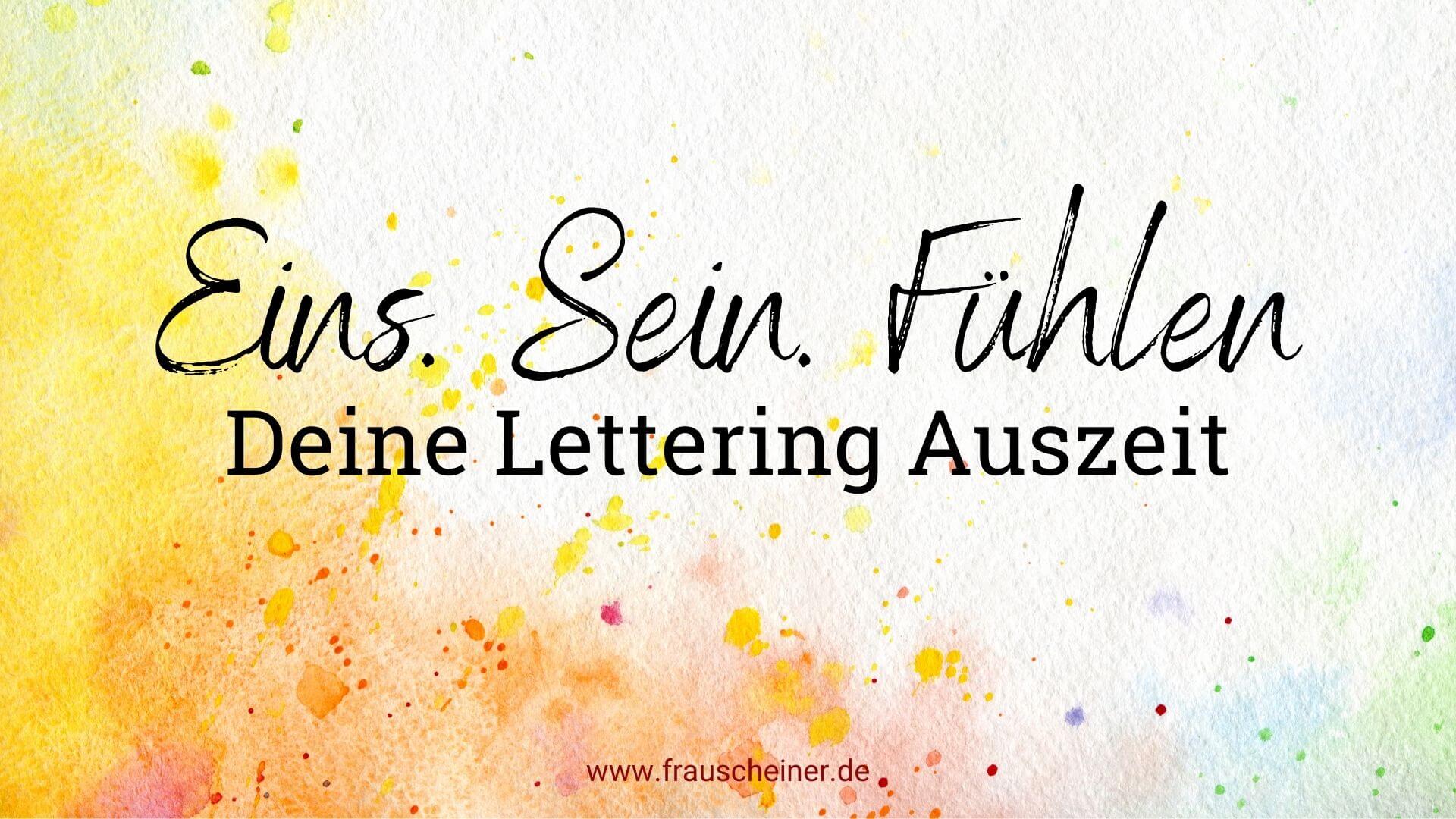 Banner zeichnen - Letterings erfolgreich layouten - Frau Scheiner